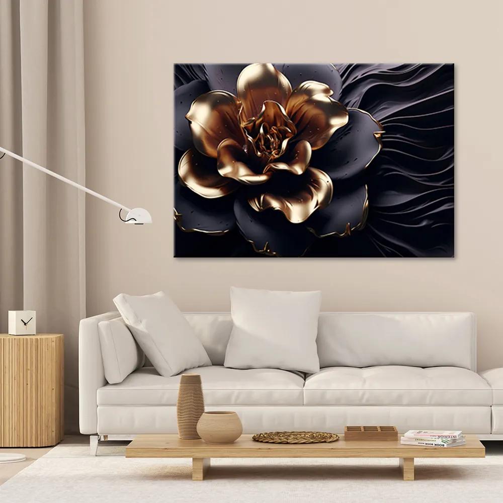 Gario Obraz na plátně Zlatý květ Rozměry: 60 x 40 cm
