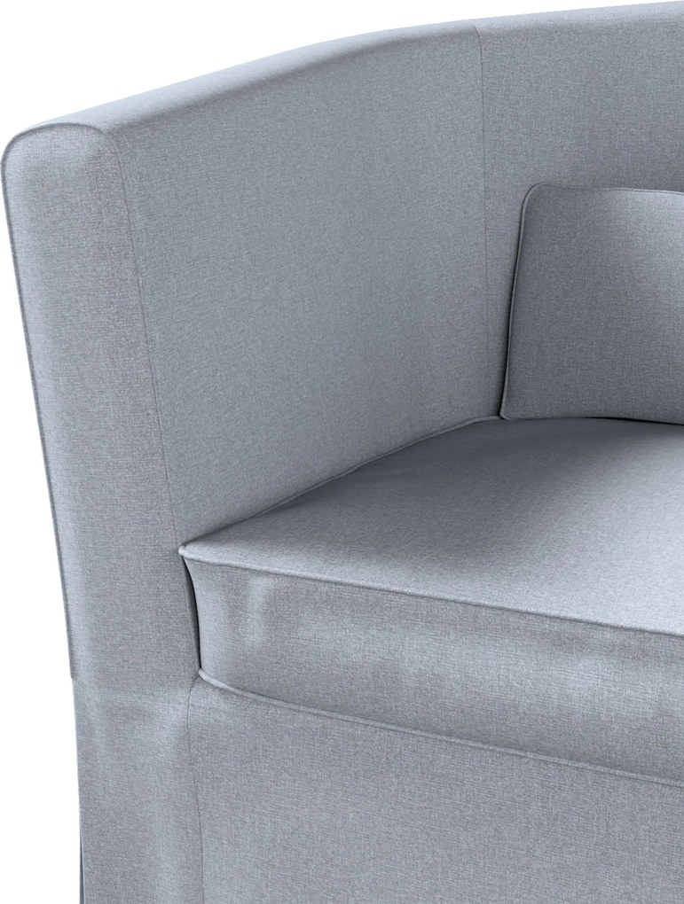 Potah na křeslo IKEA Ektorp Tullsta barva modrá látka pletený vzor