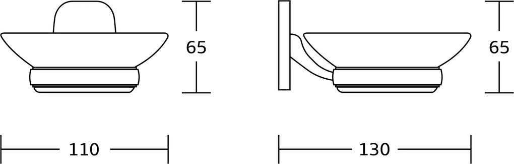 Aqualine Aqualine, RUMBA mýdlenka, mléčné sklo, RB102