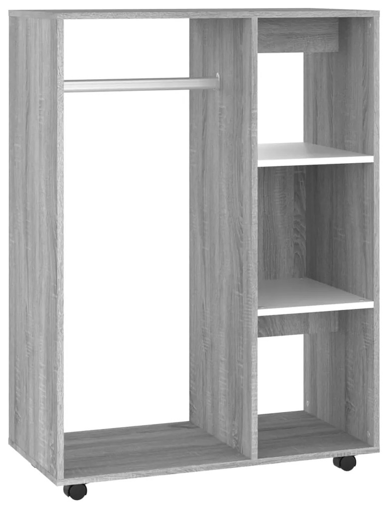vidaXL Šatní skříň šedá sonoma 80 x 40 x 110 cm kompozitní dřevo