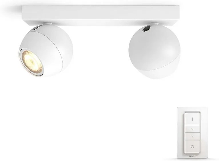 Philips | Philips 50472/31/P7 - LED Stmívatelné bodové svítidlo HUE BUCKRAM 2xGU10/5,5W | P2386