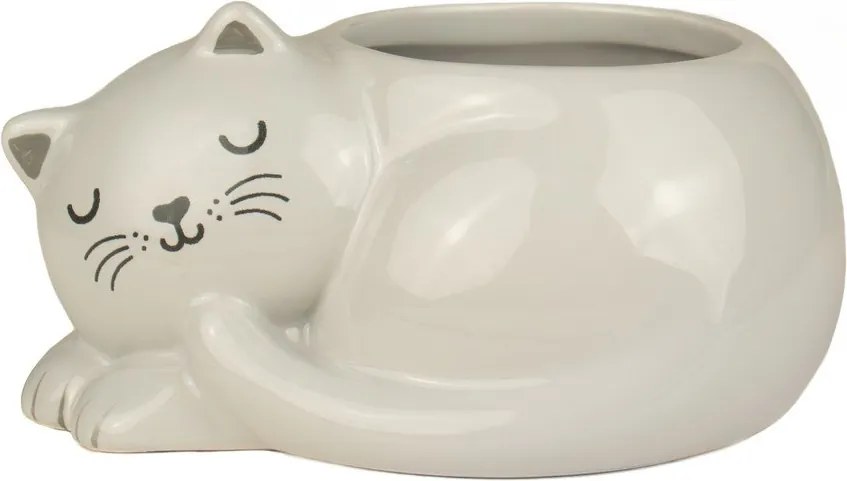Keramický obal na květináč Sleeping Cat – Sass & Belle