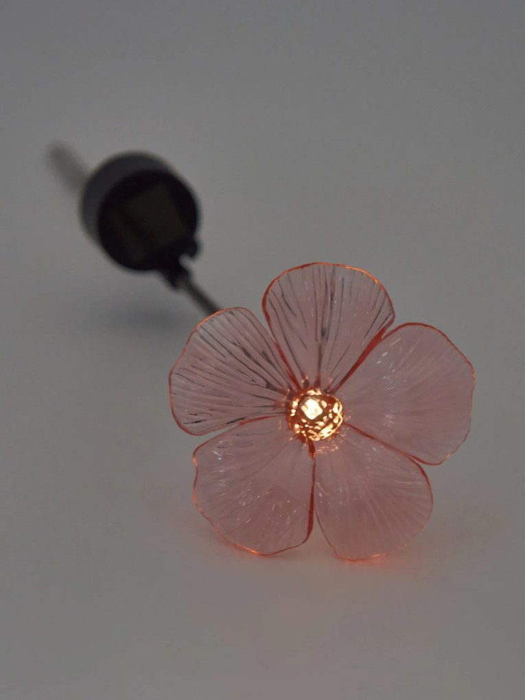 Sinsay - Solární LED lampa ve tvaru květiny - růžová