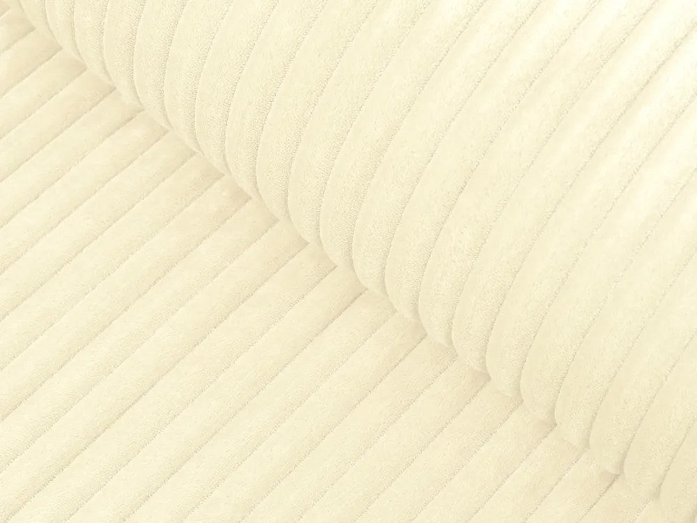 Biante Dekorační povlak na polštář Minky manšestr MKM-009 Světle vanilkový 30 x 50 cm