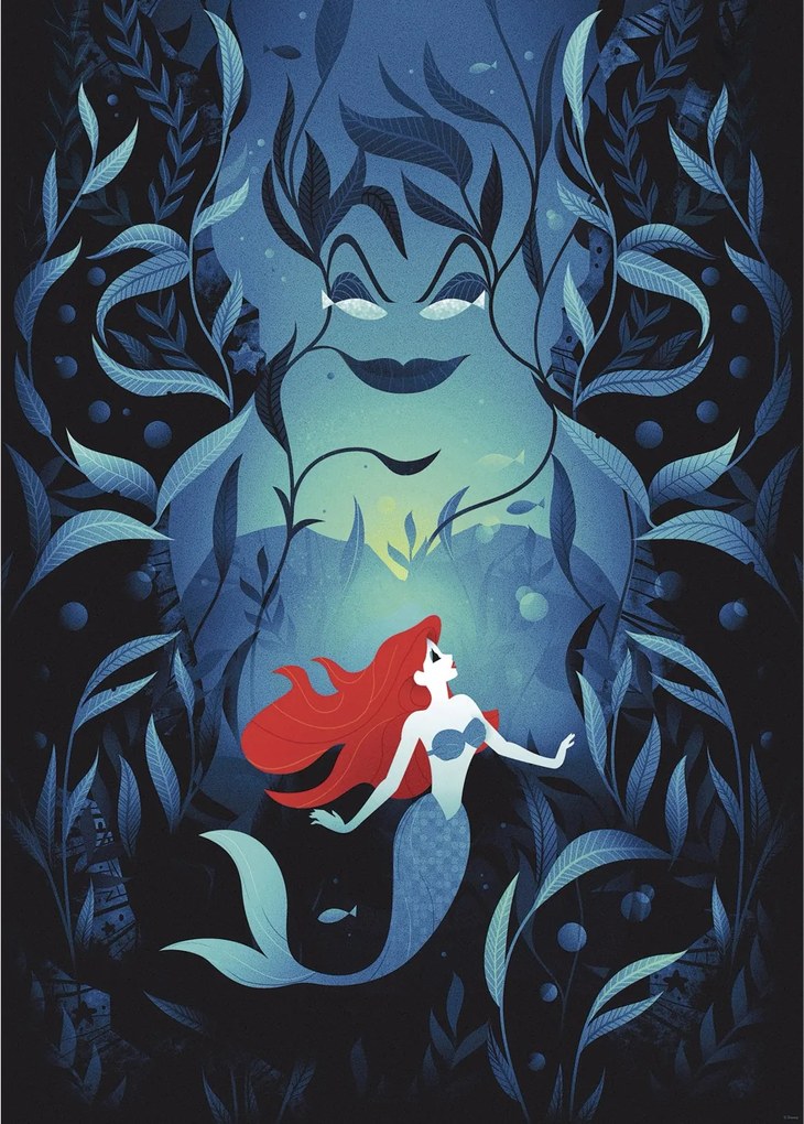 Komar Plakát Disney Ariel Ursula 50 x 70 cm