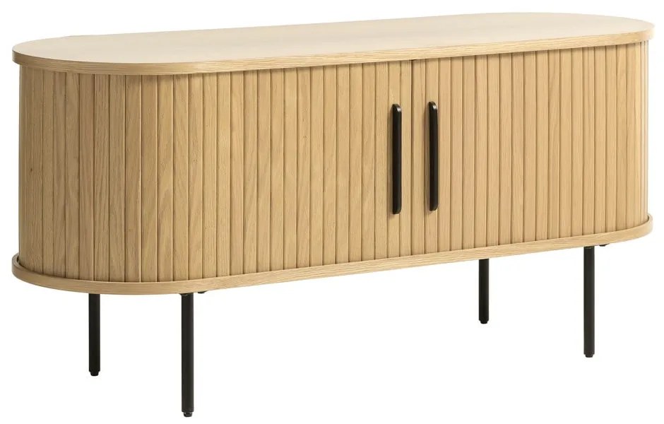 TV stolek v dekoru dubu v přírodní barvě 120x56 cm Nola – Unique Furniture