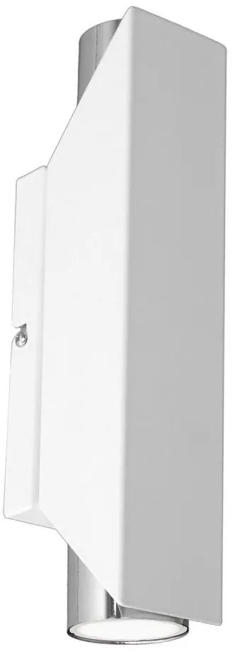 Nástěnné svítidlo WALL 2xGU10/8W/230V bílá/lesklý chrom