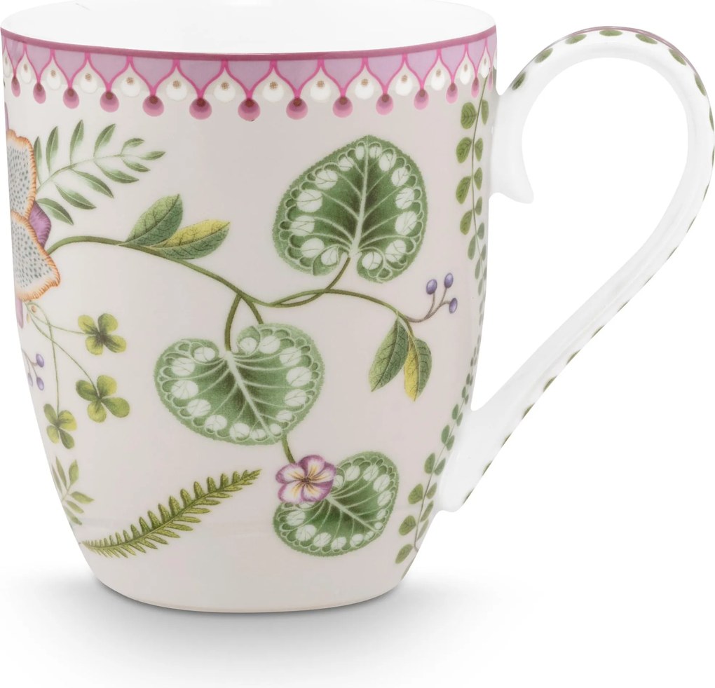 Pip Studio Lily & Lotus sada 2 hrnků 440ml, lila (sada 2 hrnků v dárkovém balení)