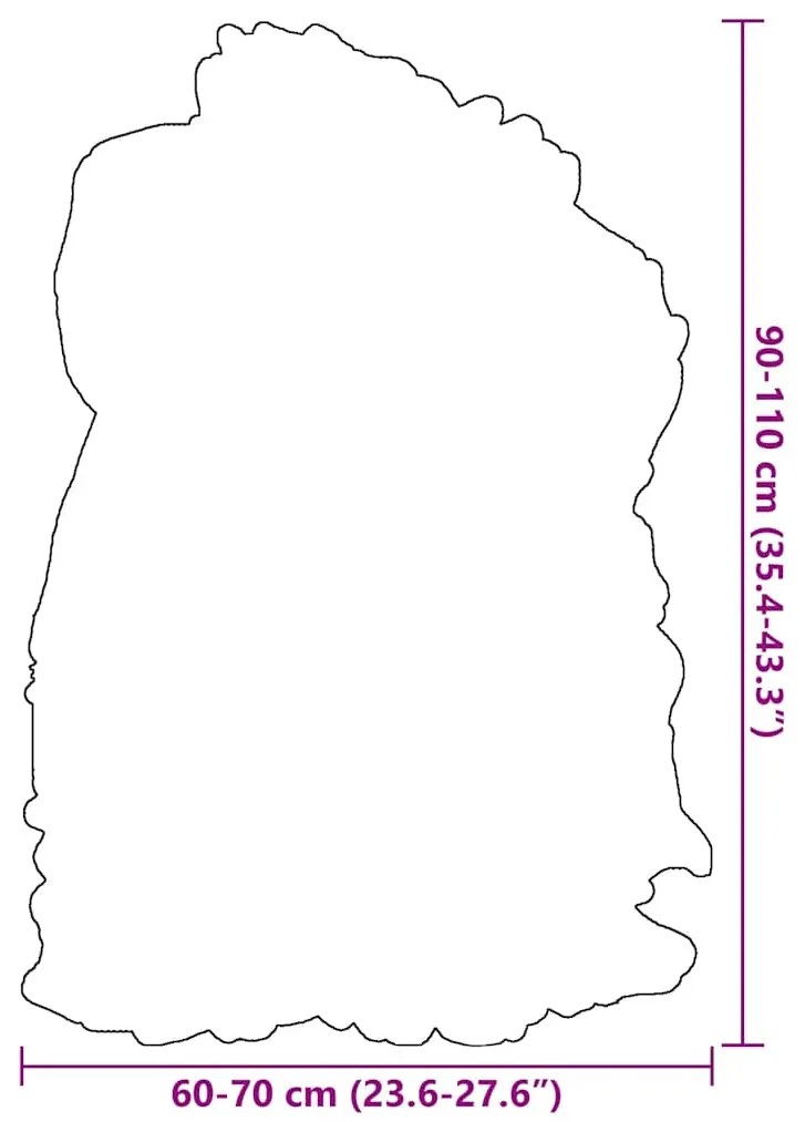 vidaXL Marketos Přehoz na židli z islandské ovčí kůže hnědý 70 x 110 cm