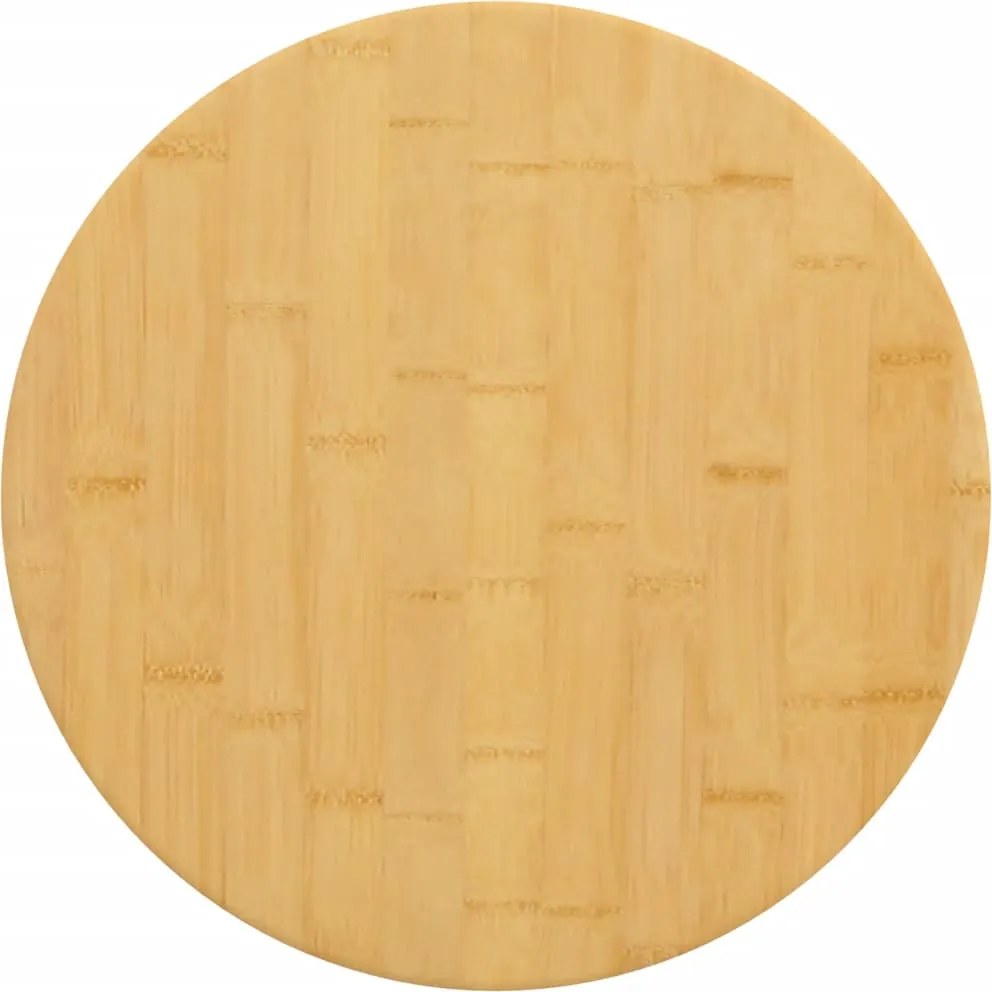 vidaXL Stolní deska Ø 50 x 4 cm bambus