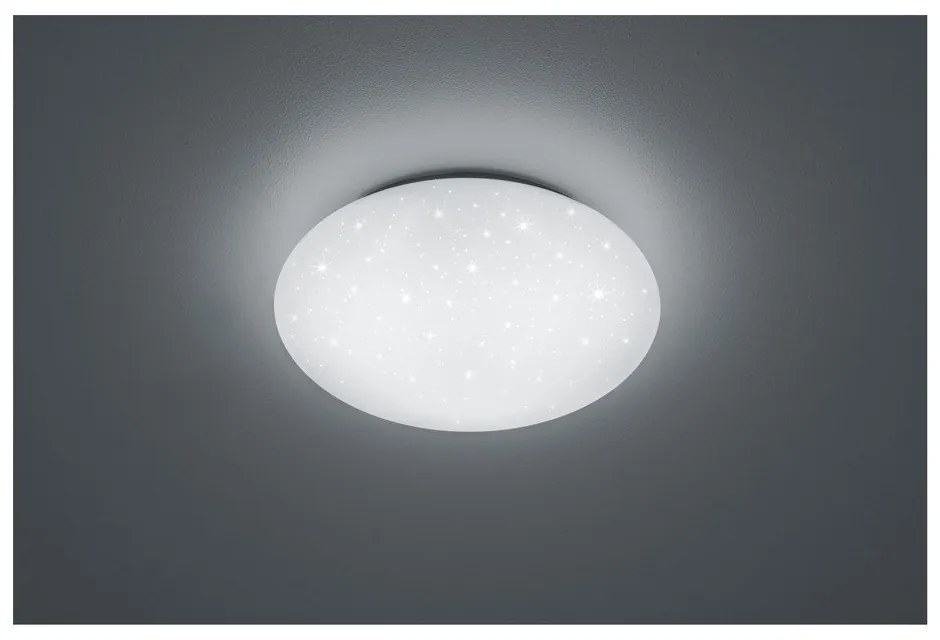 Bílé stropní LED svítidlo Trio Putz, průměr 40 cm