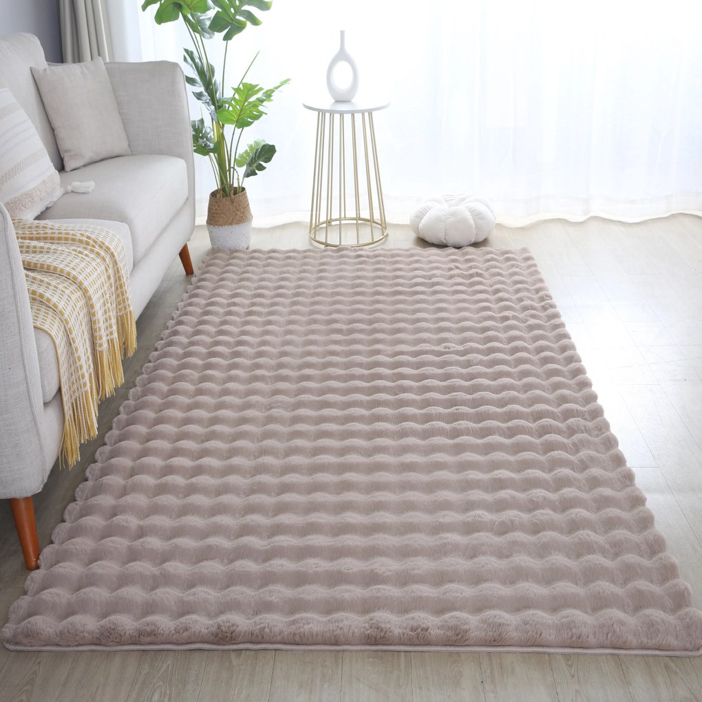 Ayyildiz, Kusový koberec Ambiance 5110 Beige, 200x290, béžová, obývací pokoj