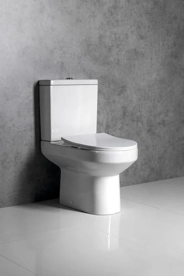 Aqualine Vermet wc kombi mísa 80 x 63,5 cm spodní zadní odpad keramika bílá VR038