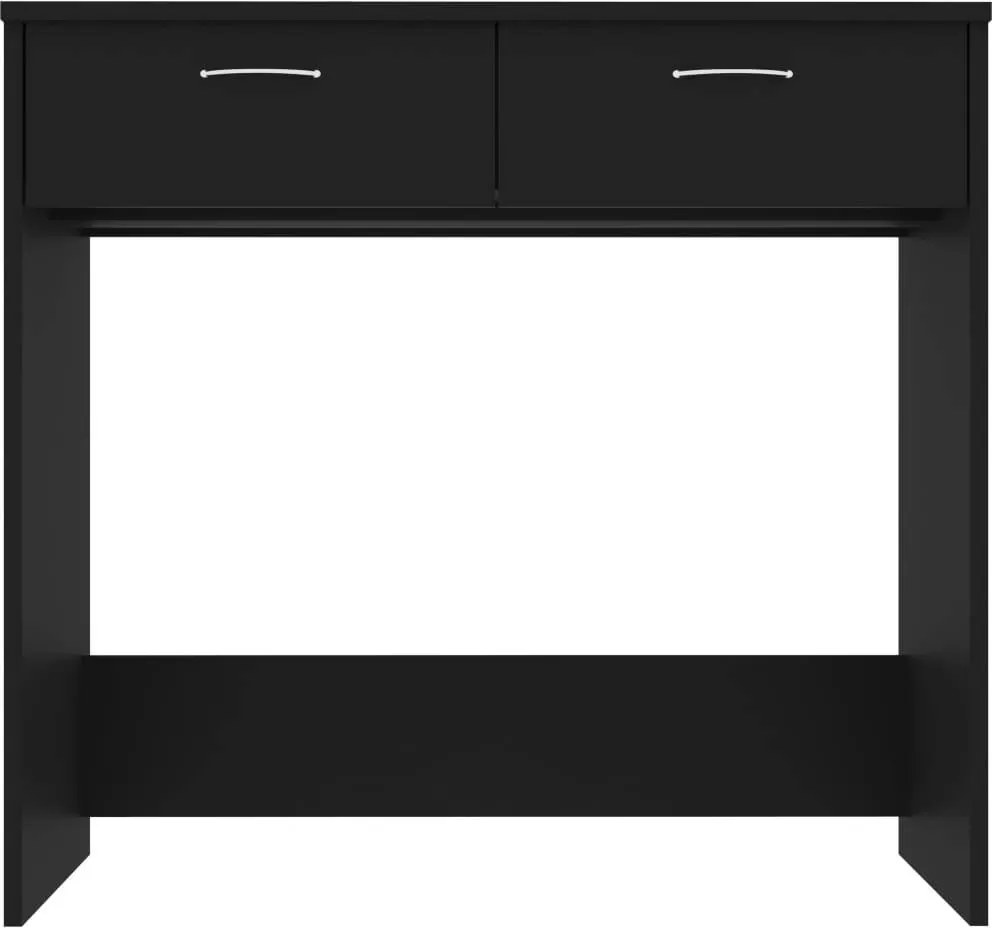 vidaXL Psací stůl 80 x 40 x 75 cm dřevotříska [801356] Barva: Černá