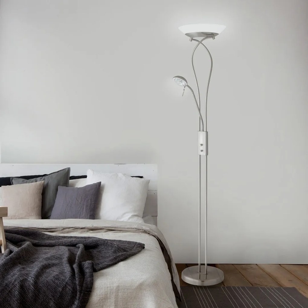Rabalux 4077 Gamma stojanové svítidlo R7S 1x28W+G9 1x40W matný chrom