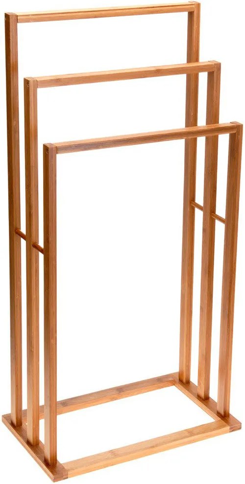 Koupelnový věšák na ručníky BAMBOO, 3 ramenný