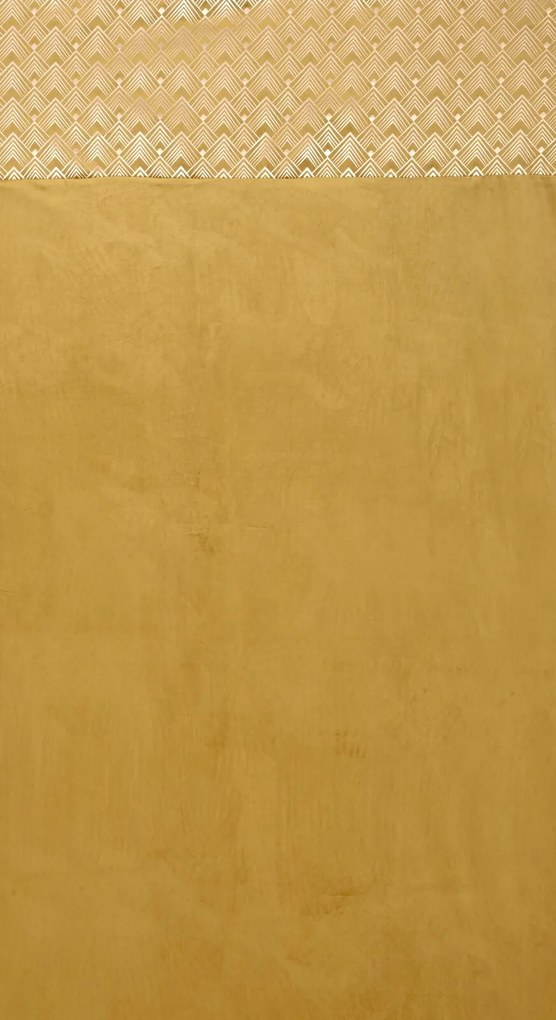 ZATEMŇOVACÍ ZÁVĚS NA KROUŽCÍCH ELEN 140X250 CM ZLATÁ
