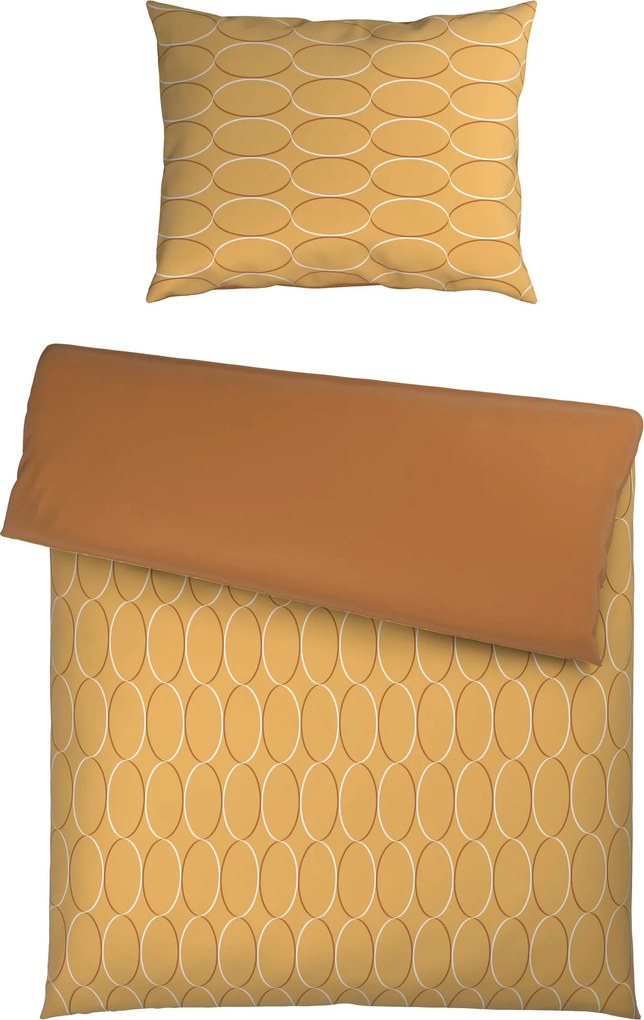 XXXLutz OBOUSTRANNÉ POVLEČENÍ, satén, žlutá, 140/200 cm Novel - Povlečení - 005397067102