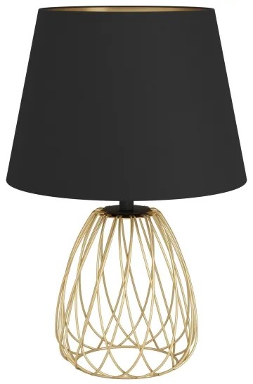 Eglo 390039 - Stolní lampa JAZMINIA 1xE27/40W/230V černá/zlatá
