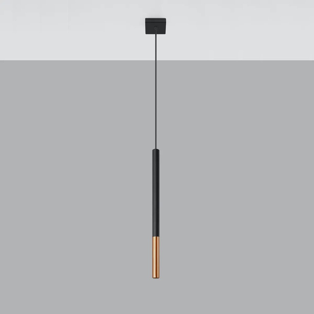 Sollux Lighting Závěsné svítidlo MOZAICA 1 černé/měď