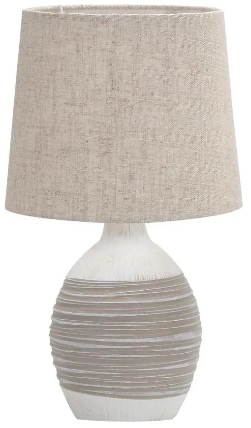 Béžová stolní lampa s textilním stínidlem (výška 35 cm) Ambon – Candellux Lighting