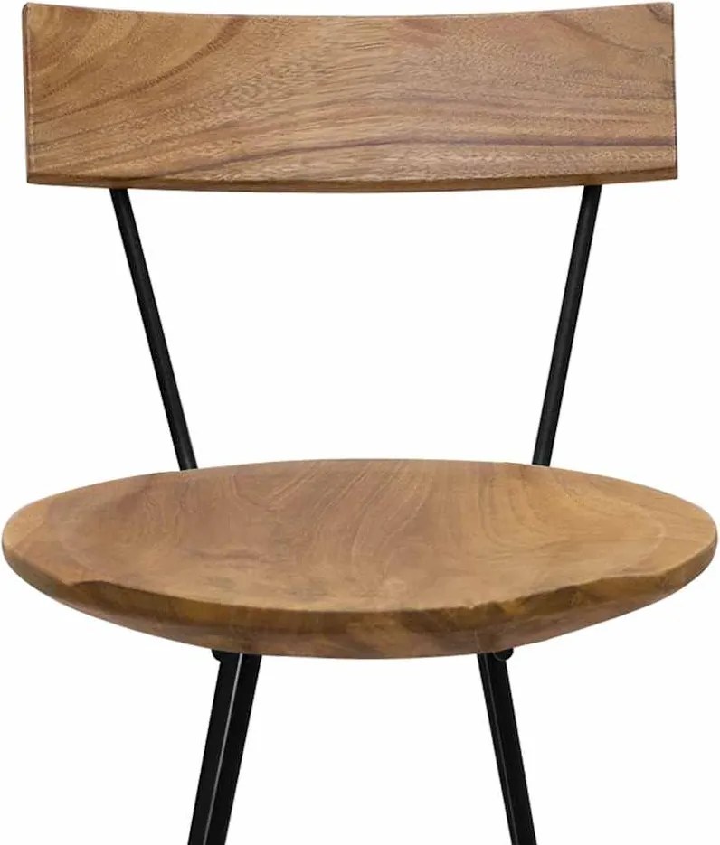 Barové stoličky 2 ks masivní teak 285205