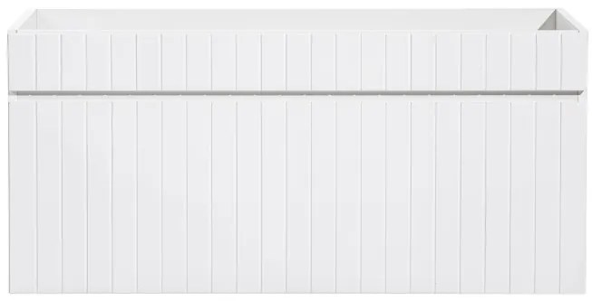 Koupelnová skříňka s umyvadlem a deskou ICONIC White DU100/1 | 100 cm