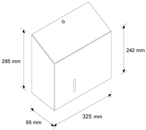 Zásobník na toaletní papír Stella Duo, matný nerez