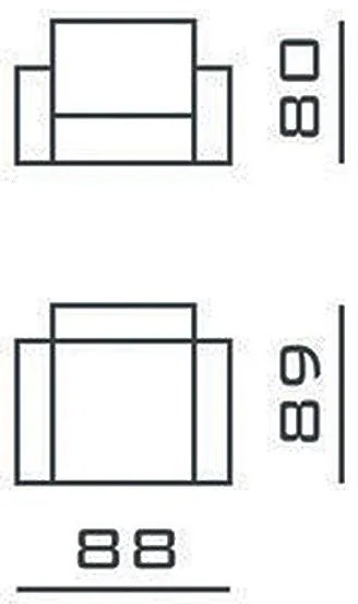 Křeslo LIVIA | 88 cm | VÝBĚR LÁTEK