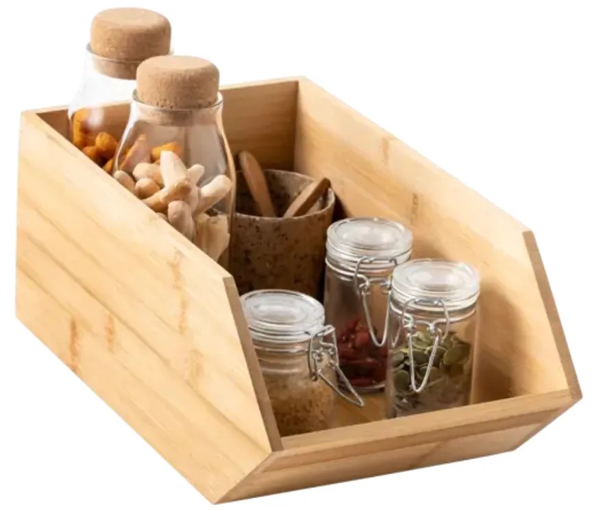 5Five® Bambusový organizér, úložný box, 1komorový, SINGLE CAJA, 31x17x13