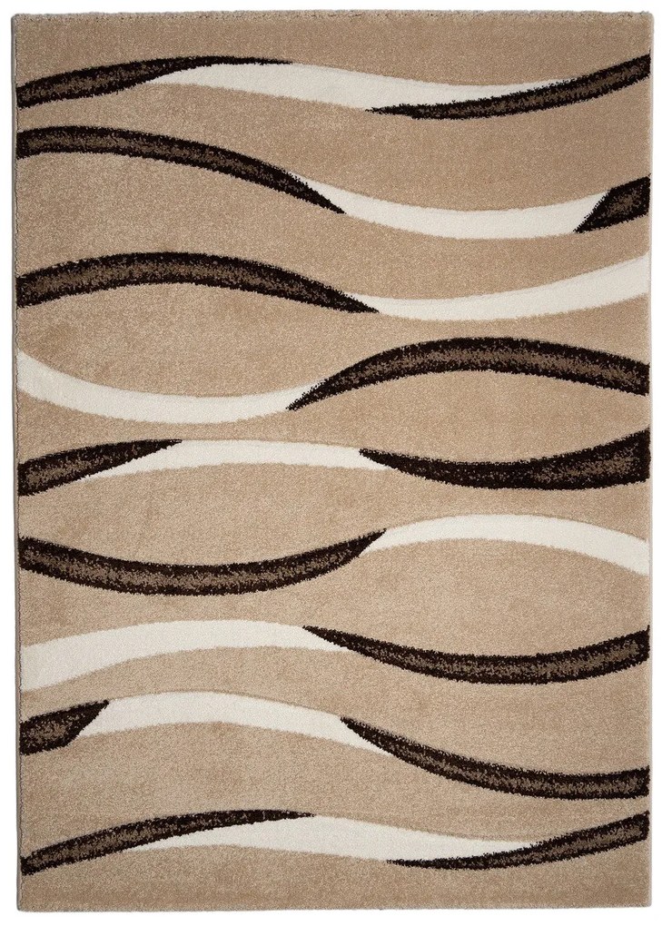 Spoltex, Kusový koberec Infinity New beige 6084, 80x150, béžová, obývací pokoj