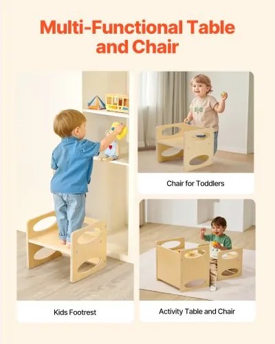 Sada židliček a stolků Montessori pro odstavování VEVOR
