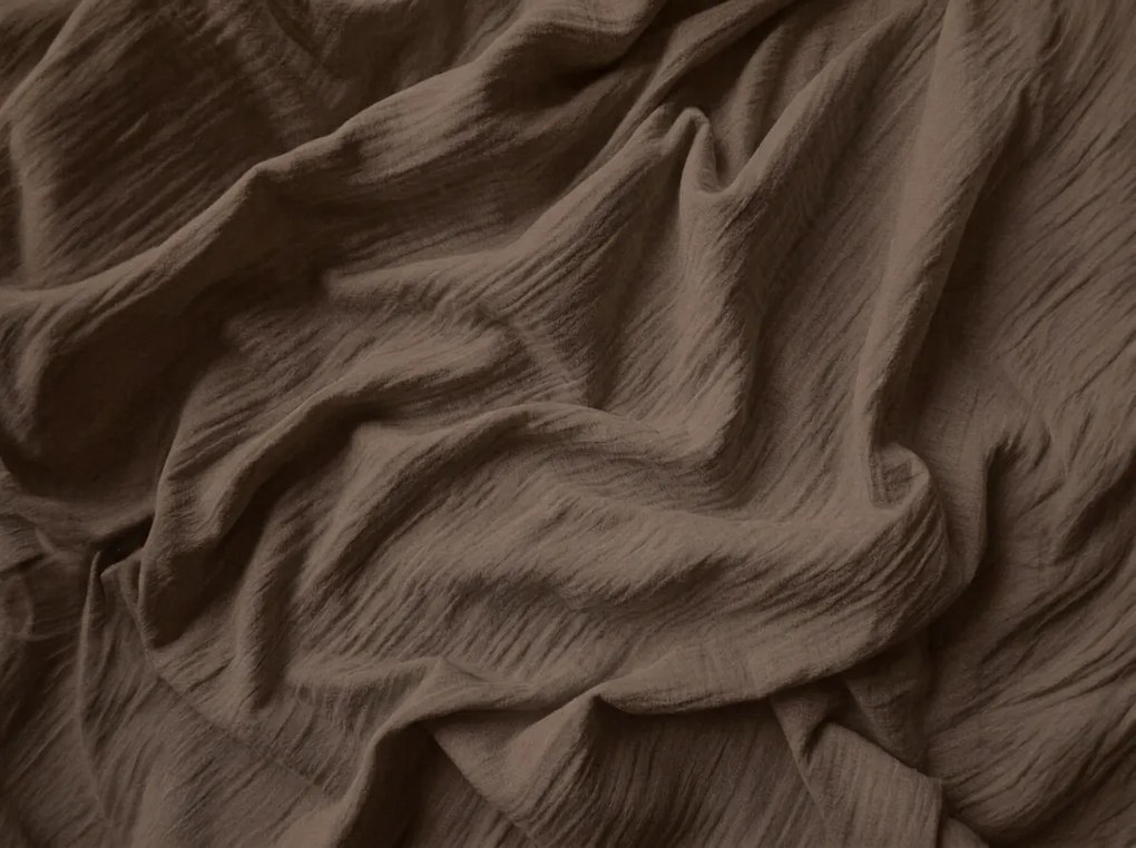 Mušelínové povlečení MUSSARI tmavě hnědé Rozměr povlečení: 70 x 90 cm | 140 x 220 cm