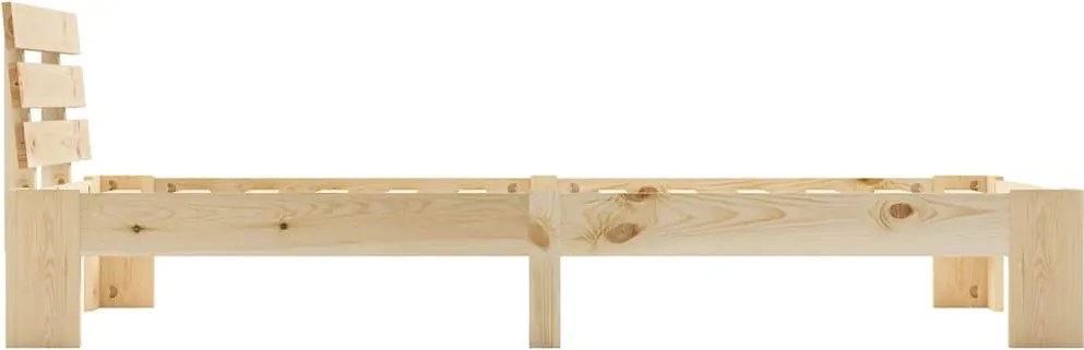 Rám postele masivní borové dřevo 100 x 200 cm 283161