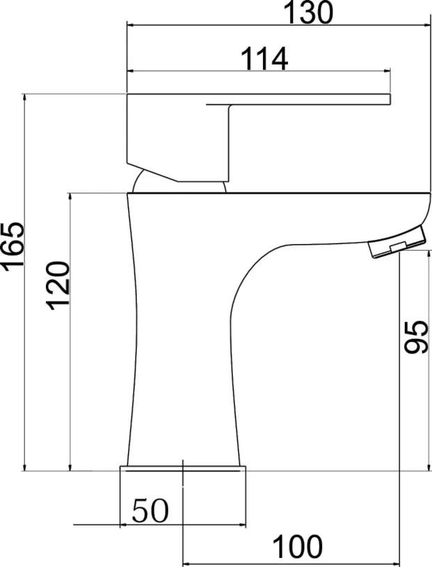 Novaservis Titania Fresh ECO umyvadlová stojánková baterie chrom 96001/1,0E