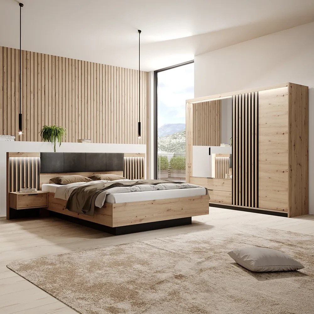 TALLY a | ložnice TALLY B | 4 díly | artisan/antracit