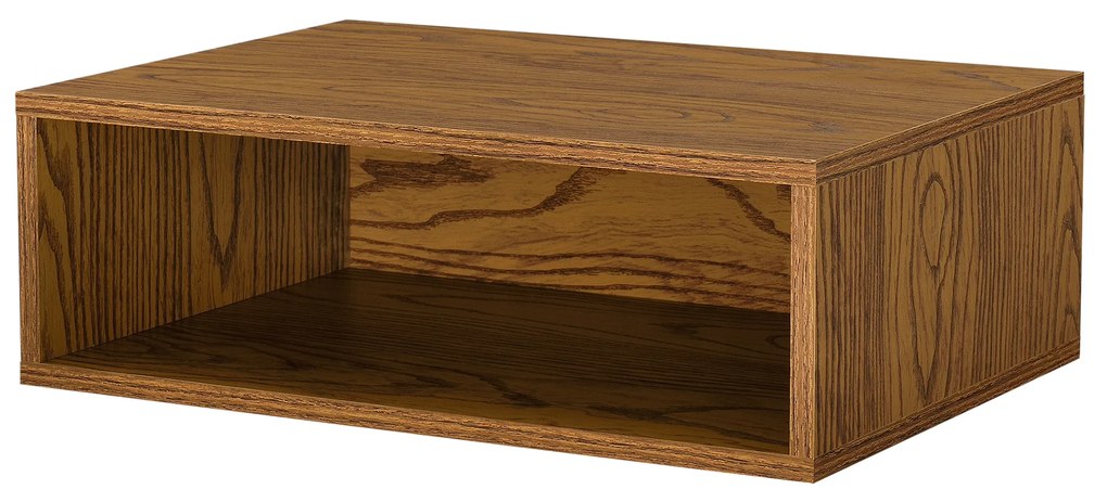 [en.casa]® Variabilní designový systém - skříňky / poličky - 45x15x30 cm - imitace ořechového dřeva