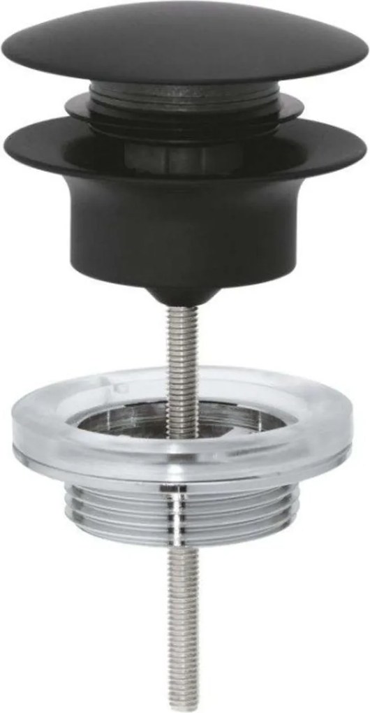 Grohe - Umyvadlová výpusť, Push-Open, phantom black 65807KF0