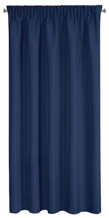 Dekorační krátký závěs s řasící páskou SAMARA modrá 140x175 cm (cena za 1 kus) MyBestHome