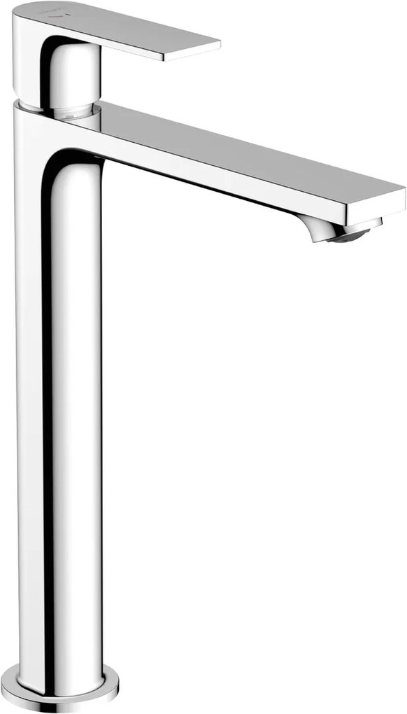 Hansgrohe Rebris E, vysoká umyvadlová baterie 240 s odtokovou soupravou s táhlem, CoolStart, EcoSmart, chromová, 72591000