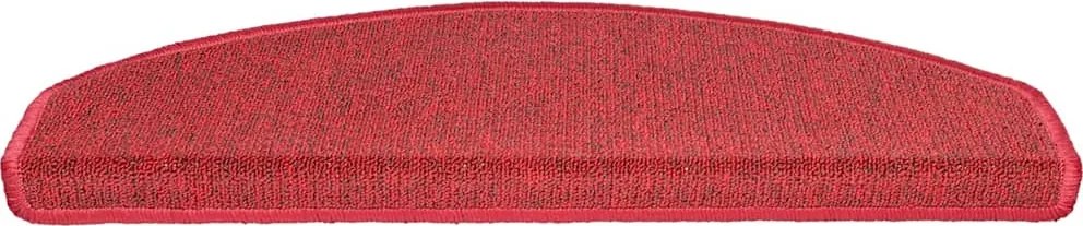Schodové rohože 30 ks 65 x 24 x 4 cm červené půlkulaté velké 3365754