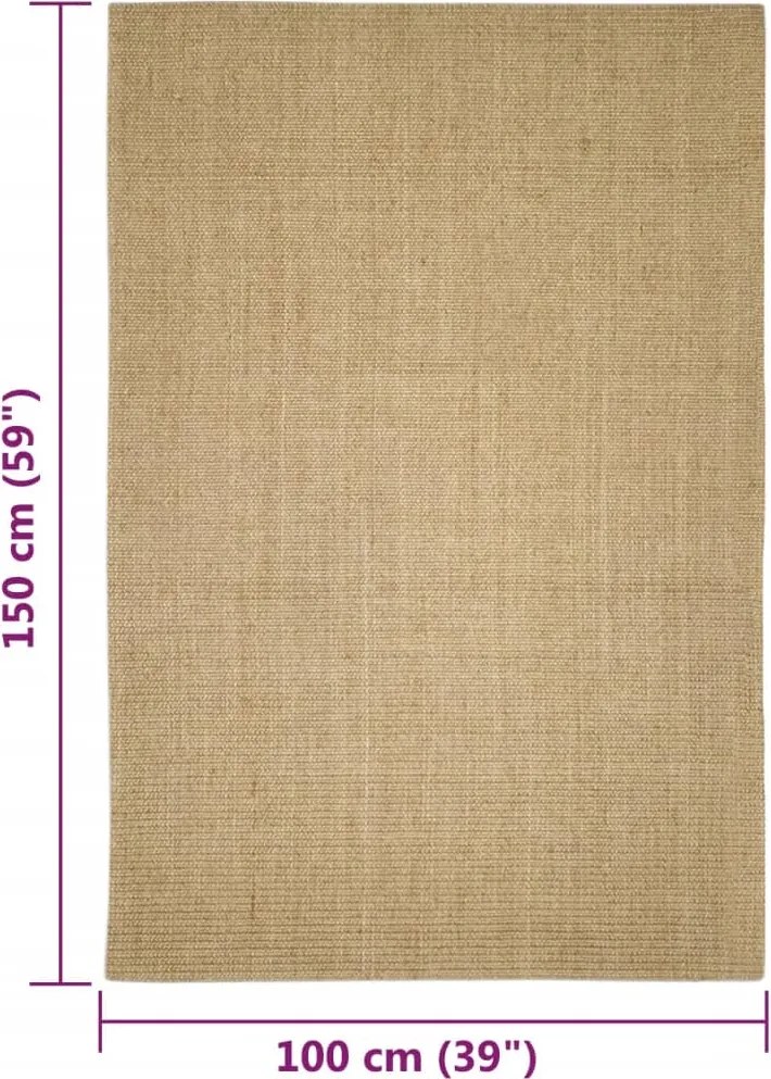 Sisalový koberec pro škrabací sloupek 100 x 150 cm 3203422