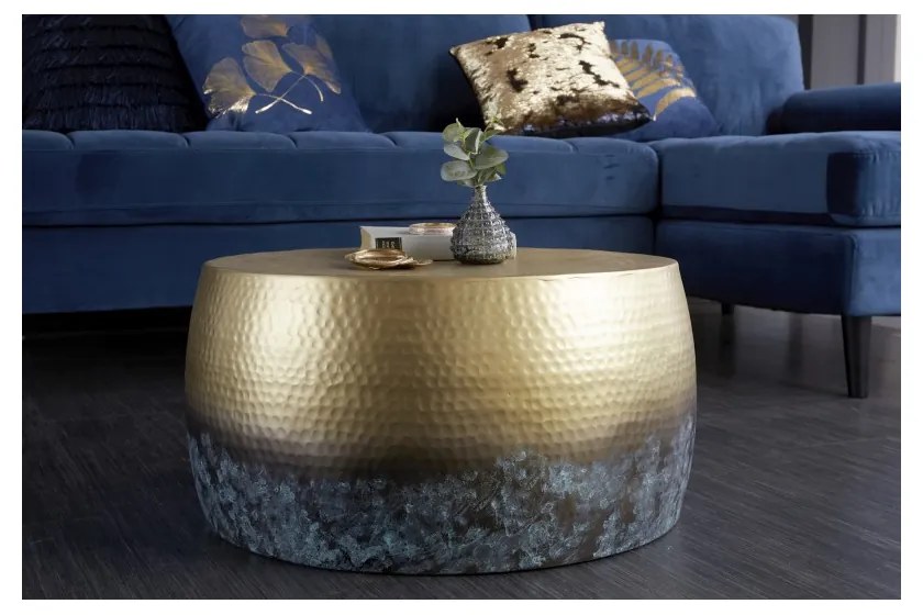 Massive home | Konferenční stolek ORIENT 60 CM GOLD II
