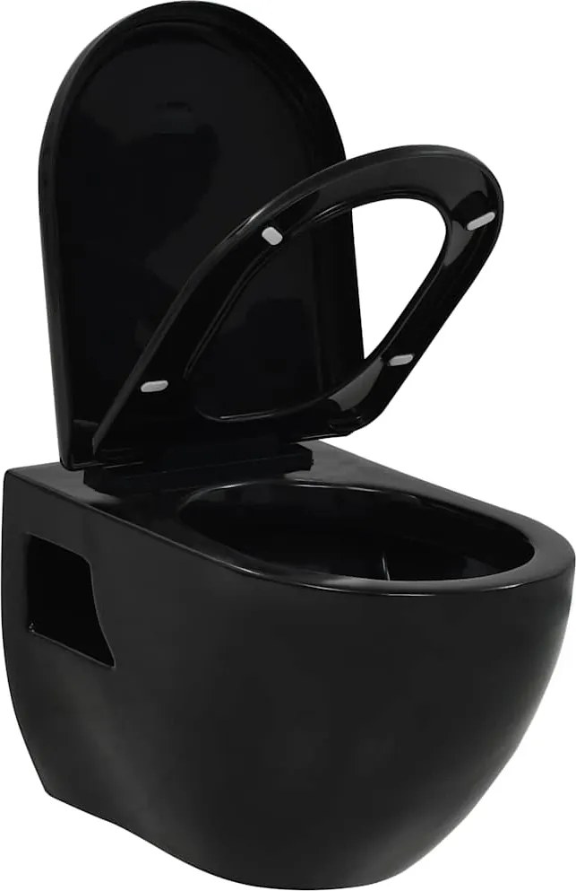 Závěsné WC keramické černé 143023