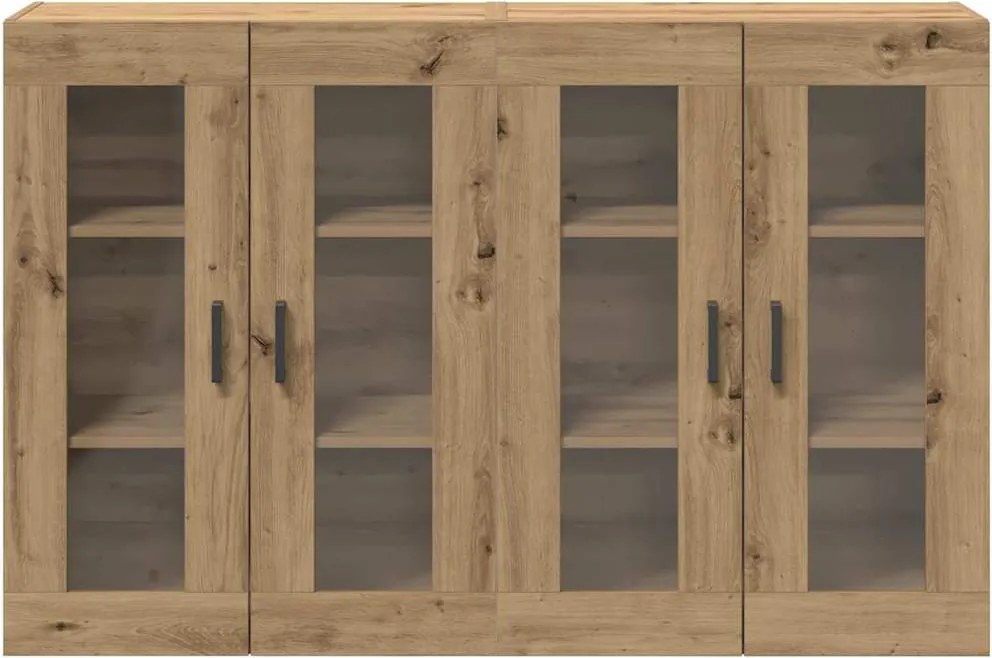 Nástěnné skříně 2 ks Artisanový dub 69,5 x 34 x 90 cm 3334315
