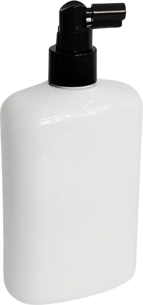 Dávkovač na mýdlo 400 ml bílý s černým sprejem LIMA