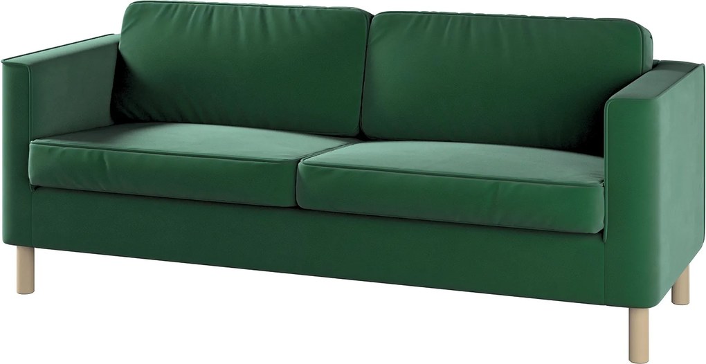 Potah na pohovku Pärup pro 3 místa barva zelená látka lesklé, sametová