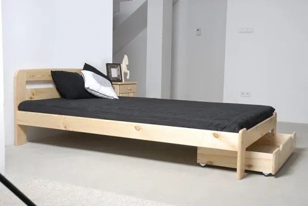 DRW Šuplík pod postel z masivu 98 cm - Barva borovice