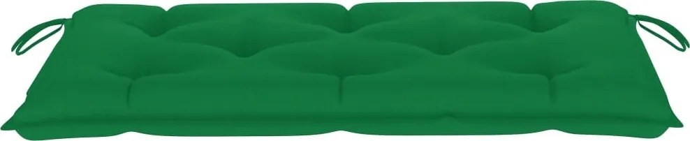 vidaXL Zahradní lavice s poduškou 112 cm masivní teak [3062669] Barva: Béžová