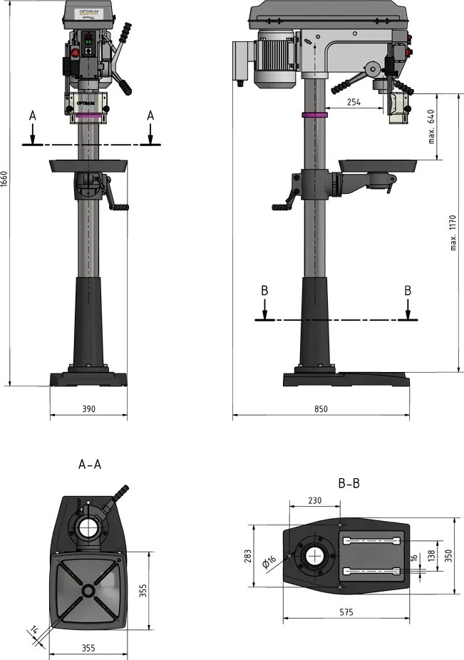 Stolní vrtačka OPTIdrill DQ 32